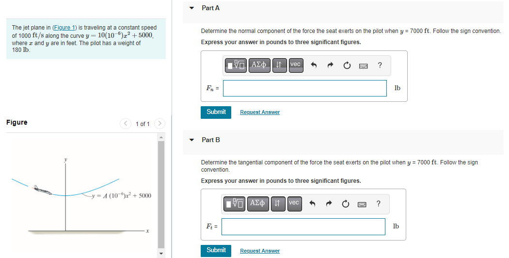 Solved Part A - Determine the normal component of the force | Chegg.com