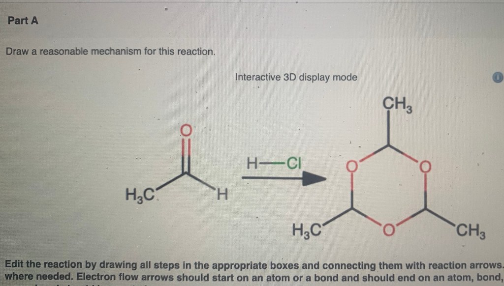 Solved Part A Draw a reasonable mechanism for this reaction. | Chegg.com
