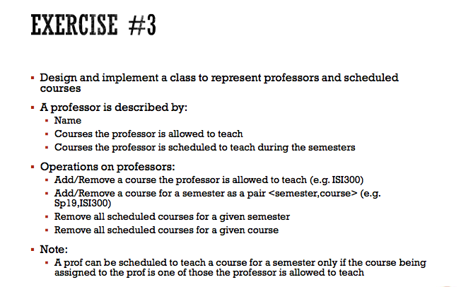Exercise 3 • Design And Implement A Class To 7047