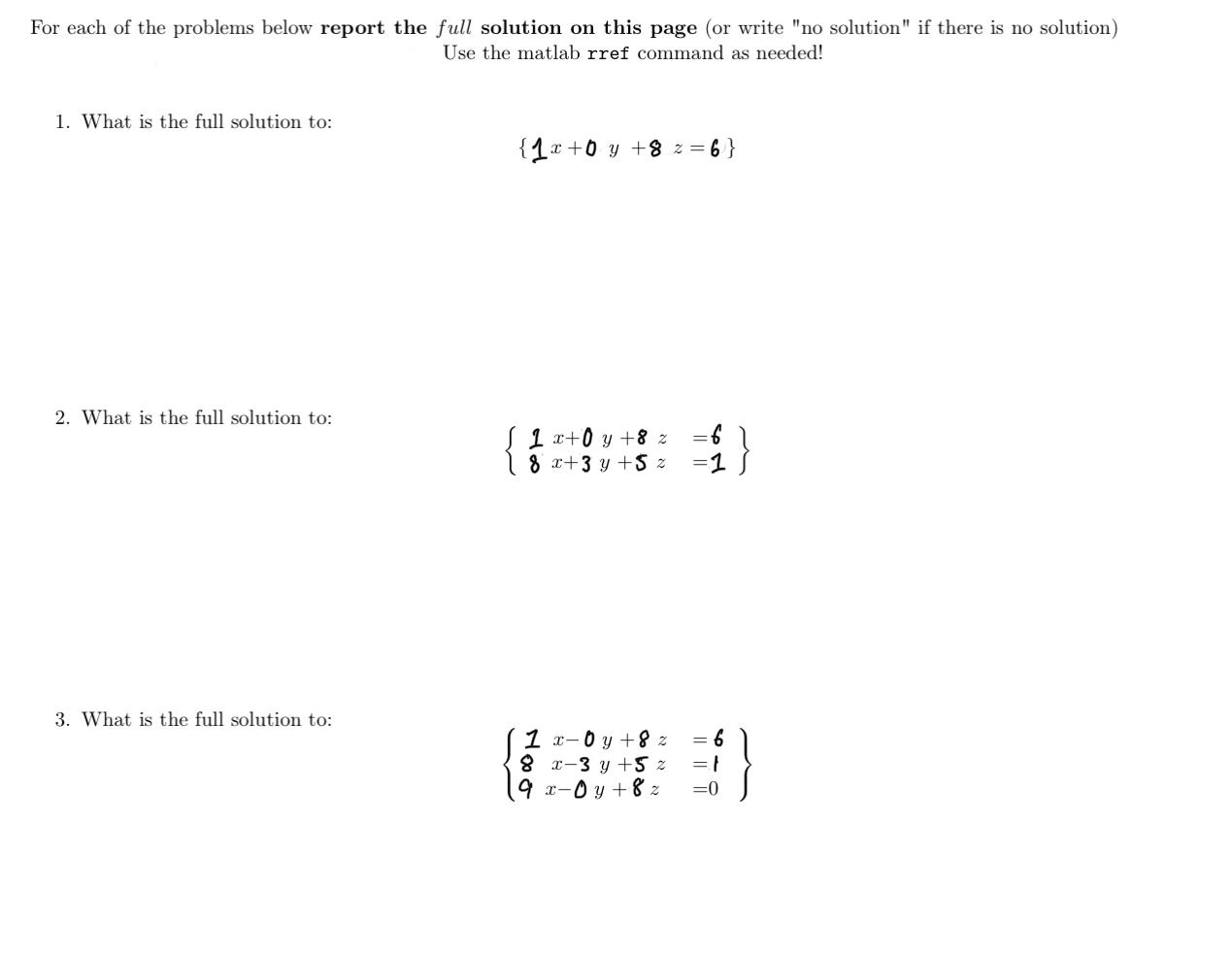 Solved For Each Of The Problems Below Report The Full 5300