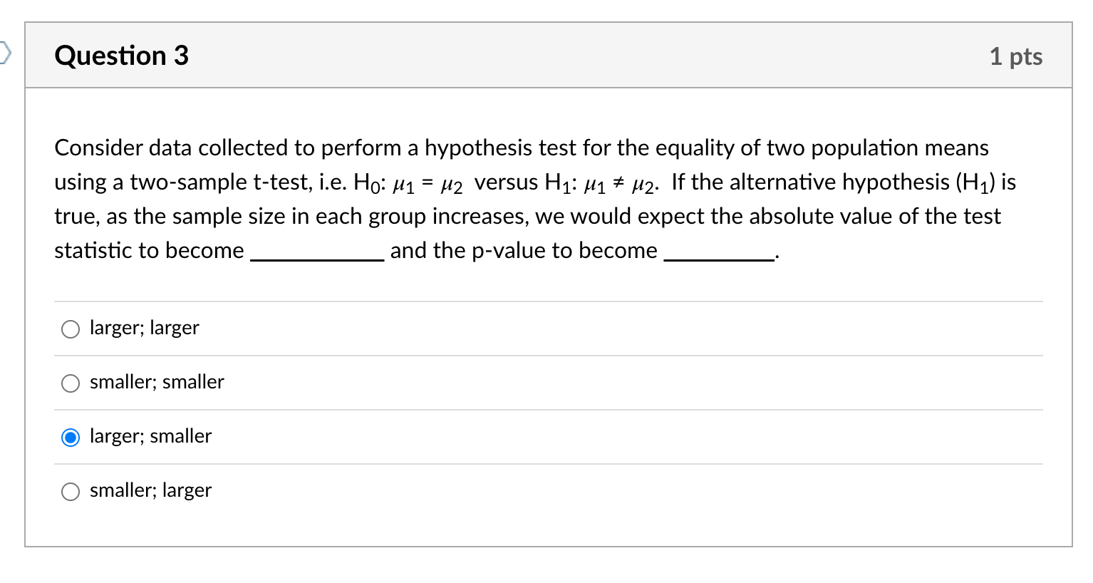 [Solved]: Consider data collected to perform a hypothesis