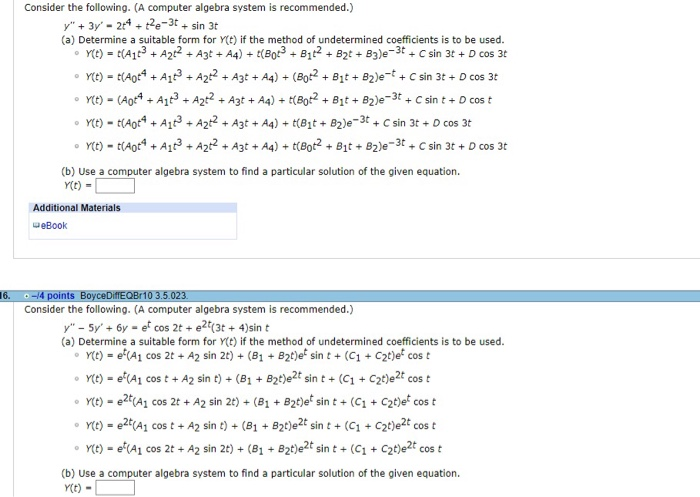 Solved Consider the following. (A computer algebra system is | Chegg.com