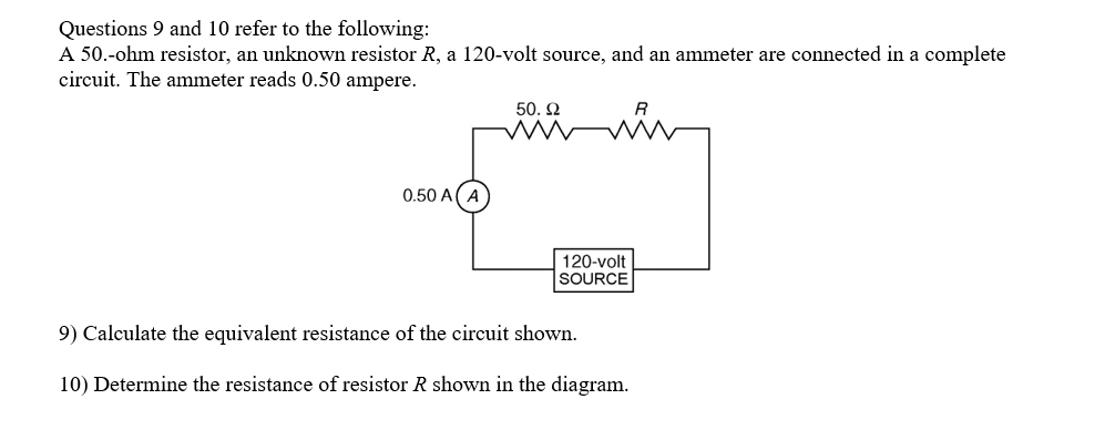 Solved Questions 9 ﻿and 10 ﻿refer to the following: A | Chegg.com