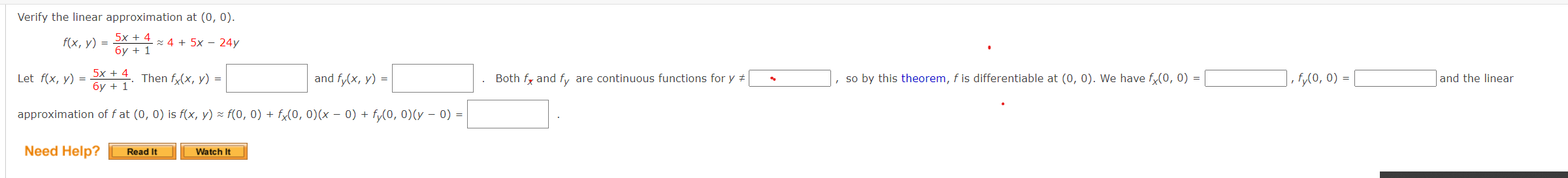 Solved Verify The Linear Approximation At 0 0