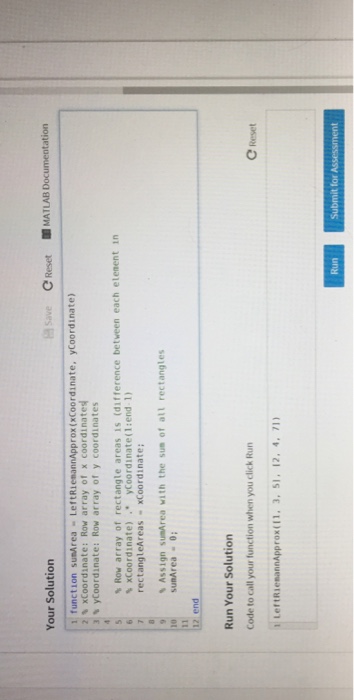 Solved Left Riemann numerical integration A curve is | Chegg.com