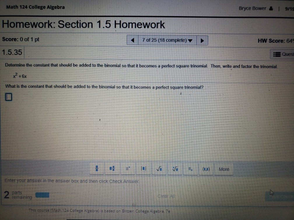 Solved Homework: Section 1.5 Homework Score: 0 of 1 pt 13 of | Chegg.com