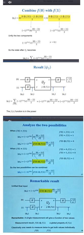 Problem 2: Evaluate the following quantum algorithm. | Chegg.com
