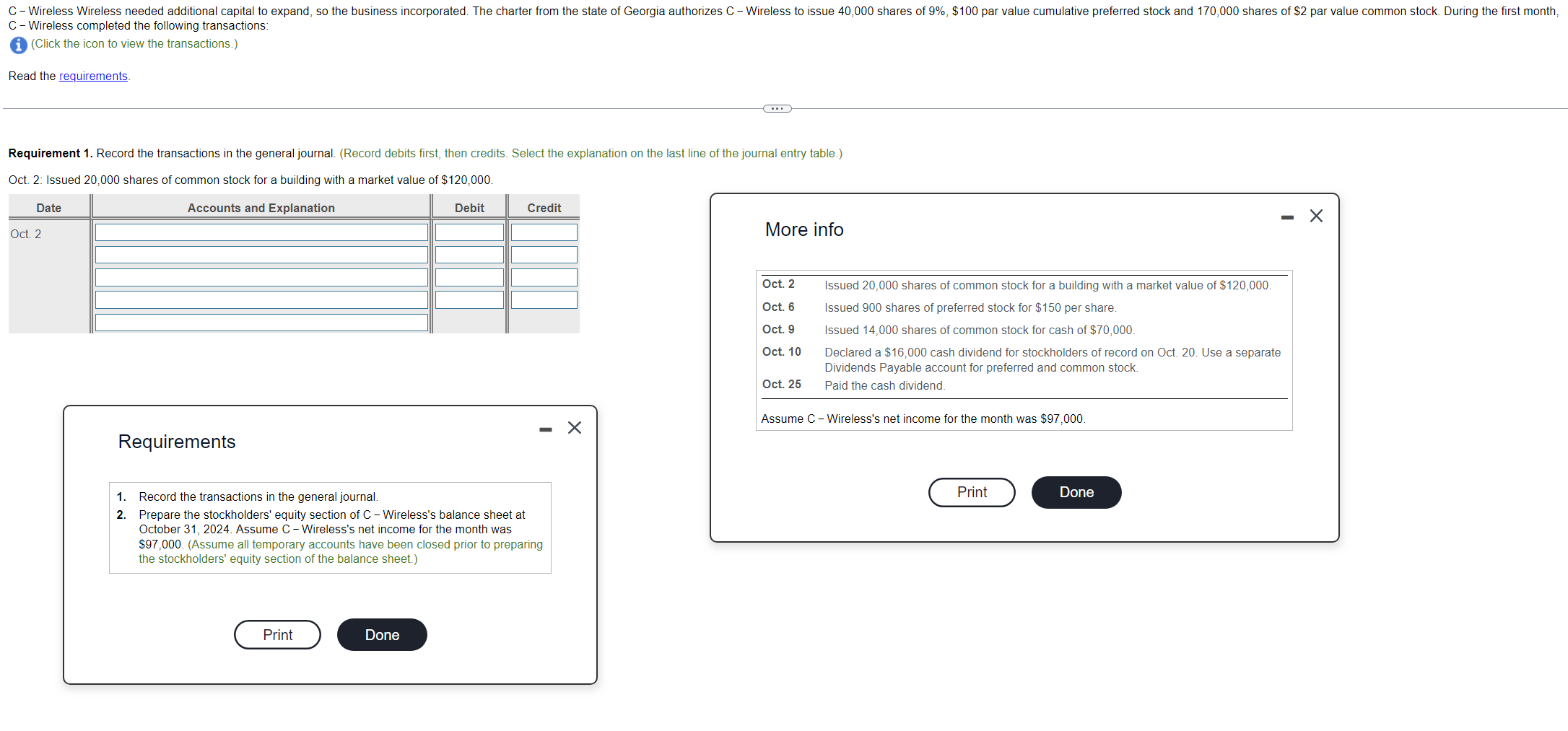 Solved Requirement 1. Record the transactions in the general | Chegg.com