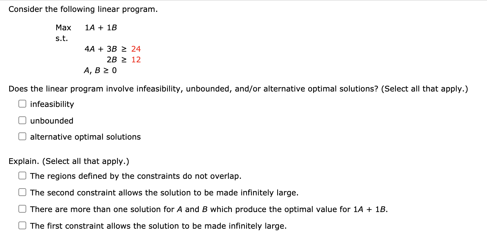 Solved Consider the following linear program. Max s.t. | Chegg.com