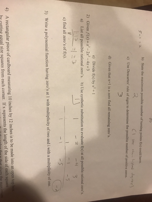 Solved b) State the maximum possible number of turning | Chegg.com
