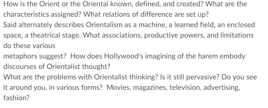 How is the Orient or the Oriental known, defined, and | Chegg.com