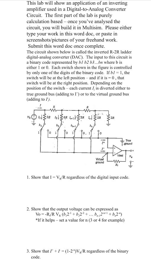 Solved This lab will show an application of an inverting | Chegg.com