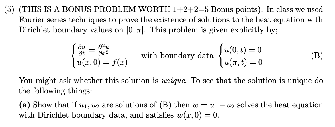 Solved (5) (THIS IS A BONUS PROBLEM WORTH 1+2+2=5 Bonus | Chegg.com