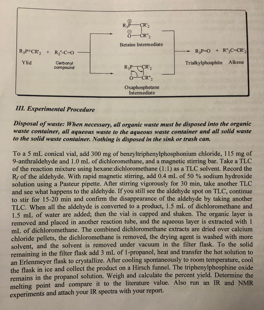 Solved part a) Please find the theo. yield and the % yield | Chegg.com