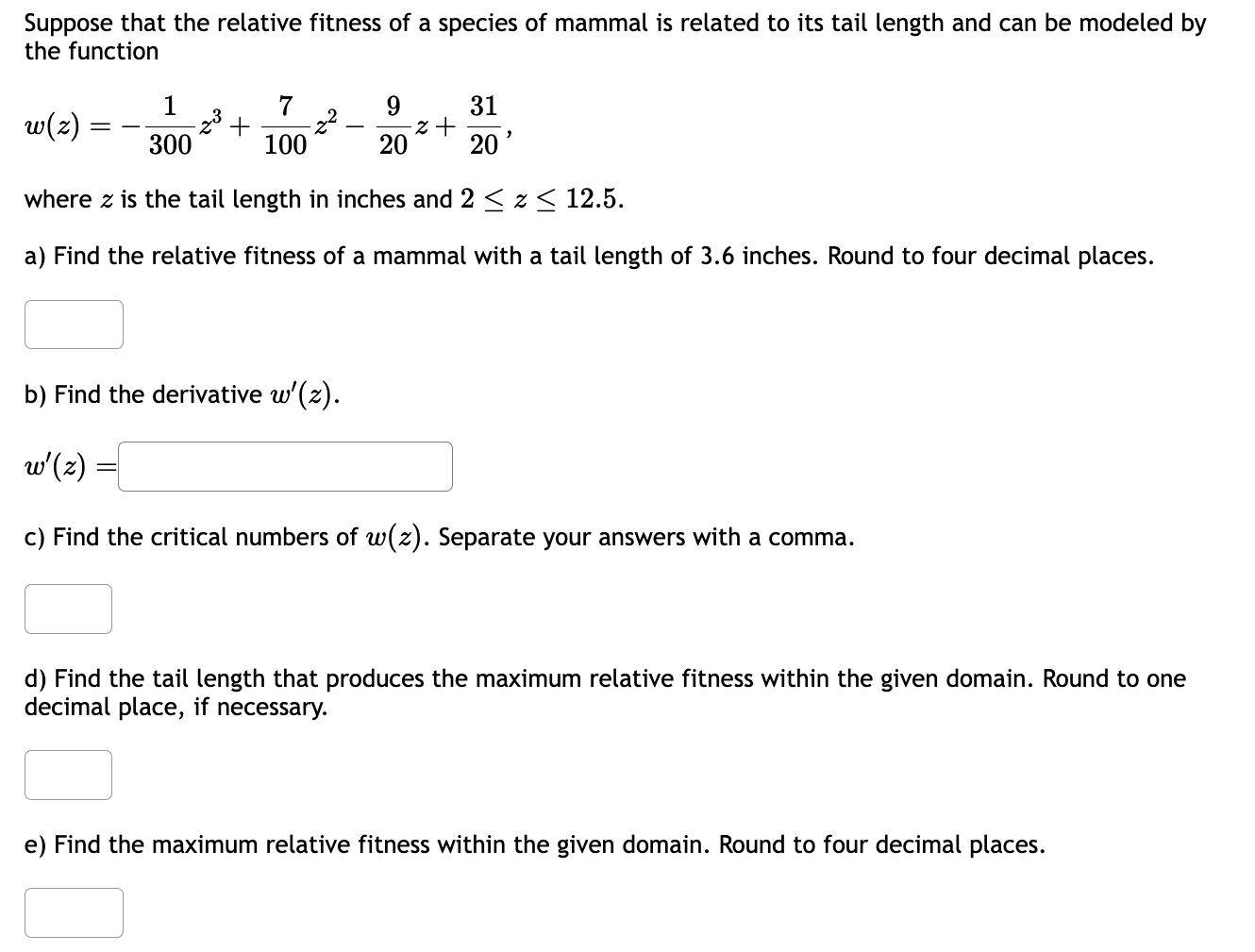 Solved Suppose that the relative fitness of a species of | Chegg.com