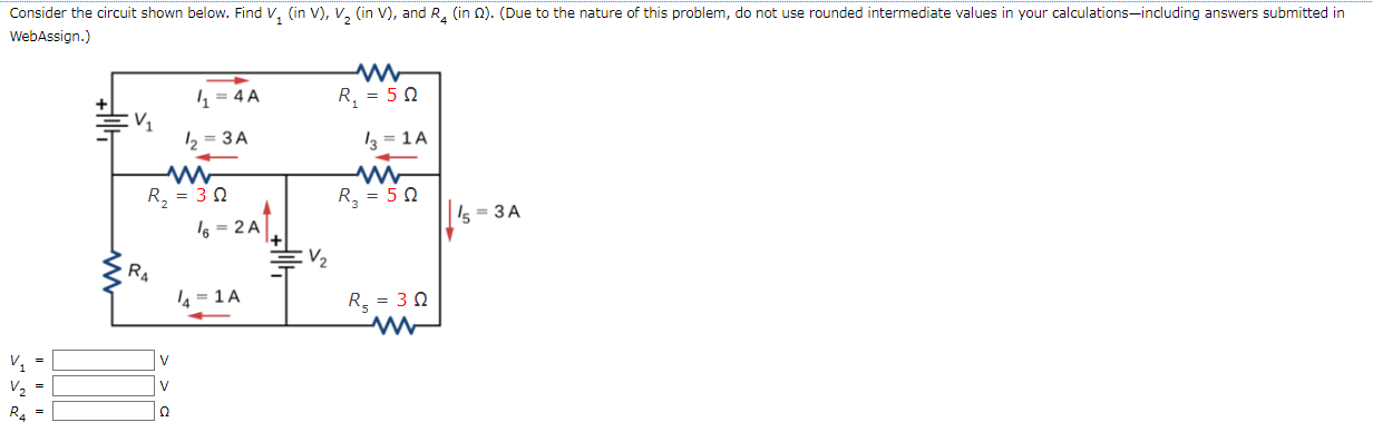 Solved WebAssign.) {I1=4 A | Chegg.com