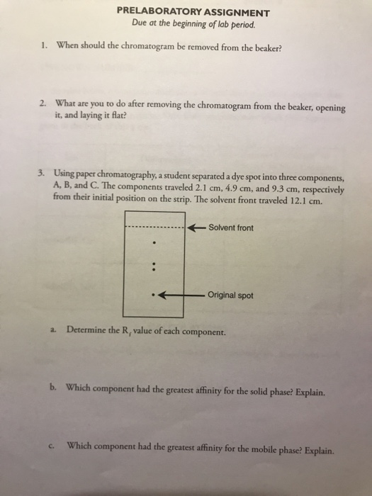 Solved PRELABORATORY ASSIGNMENT Due at the beginning of lab | Chegg.com