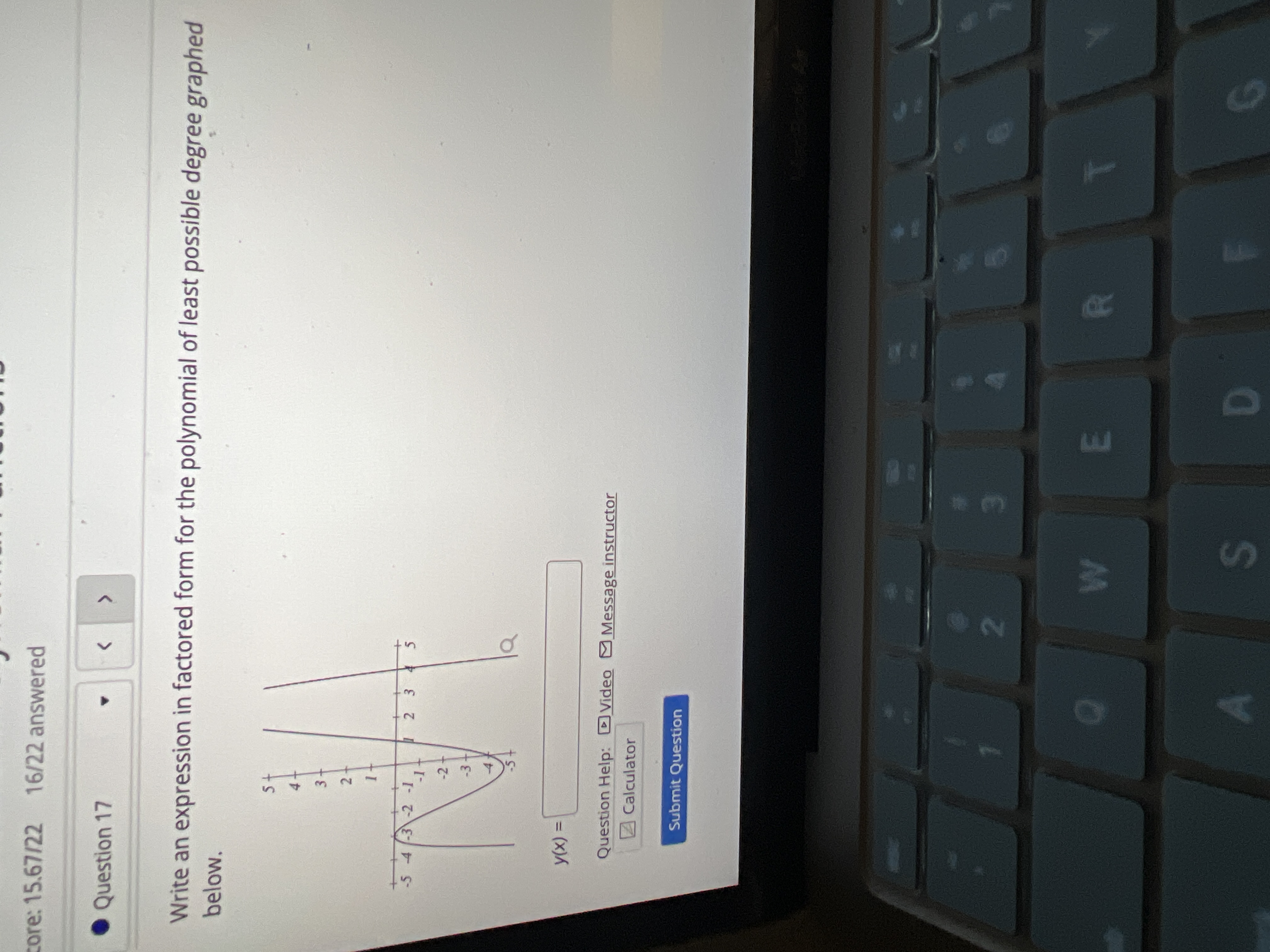 Solved Write an expression in factored form for the | Chegg.com