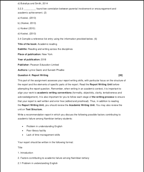 2.2 The statement below (take from para. 5) is | Chegg.com