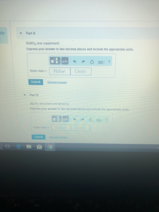 Solved Molar Mass as a Conversion Factor What is the mass of | Chegg.com