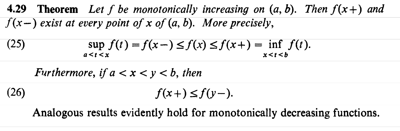Solved = Let f:(a,b) → R be an increasing function and D = | Chegg.com