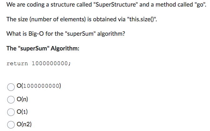 Solved We are coding a structure called "SuperStructure" and | Chegg.com