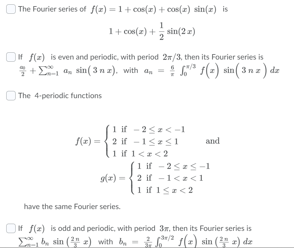 Solved Which of the following statements are correct? | Chegg.com