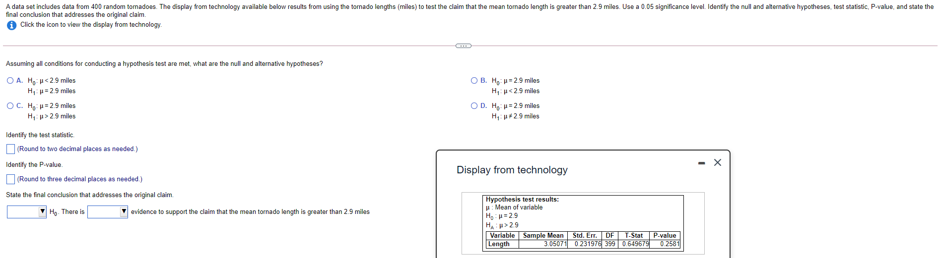 Solved A data set includes data from 400 random tornadoes. | Chegg.com
