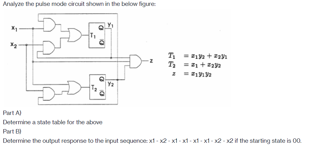 Solved Analyze the pulse mode circuit shown in the below | Chegg.com