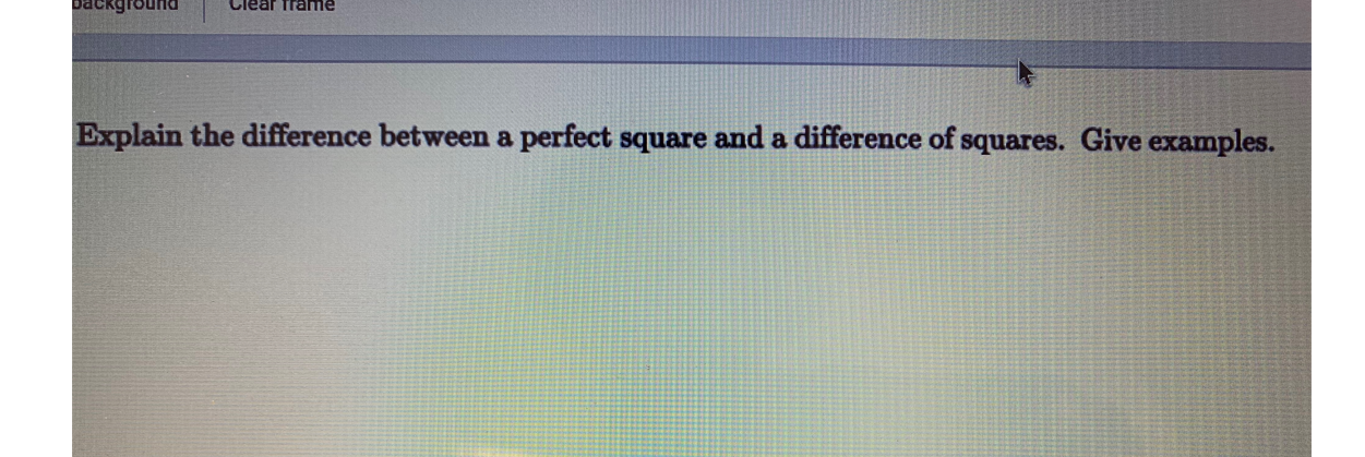 Solved Clear Trame Explain the difference between a perfect | Chegg.com