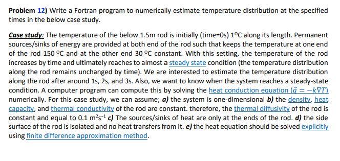 Solved The following program should solve problem-12 in | Chegg.com