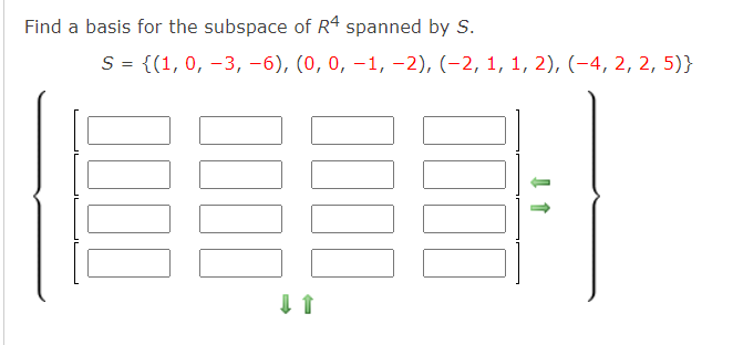 Solved Find a basis for the subspace of R4 spanned by S. | Chegg.com