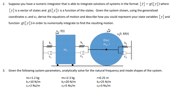 Solved 2. Suppose you have a numeric integrator that is able | Chegg.com
