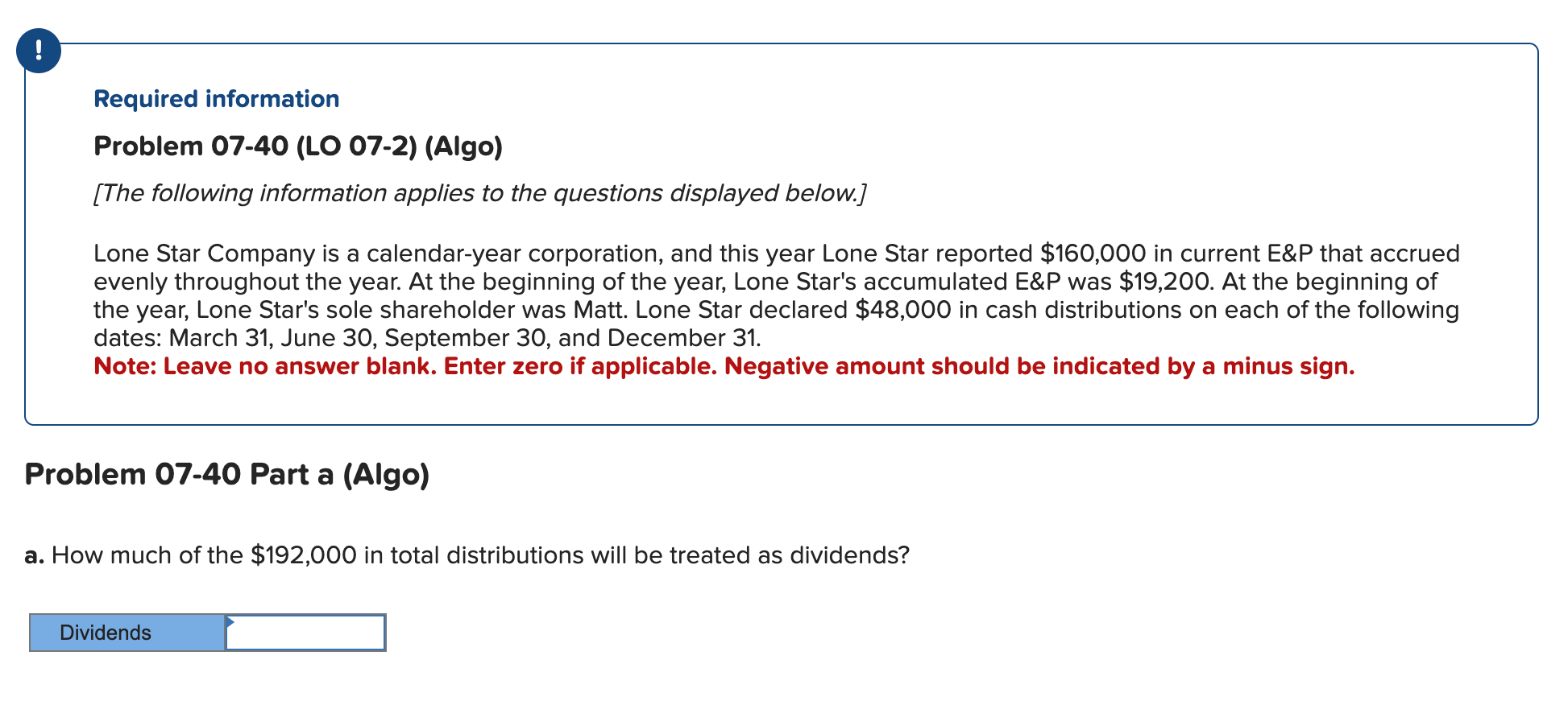 Solved Required information Problem 07-40 (LO 07-2) (Algo) | Chegg.com