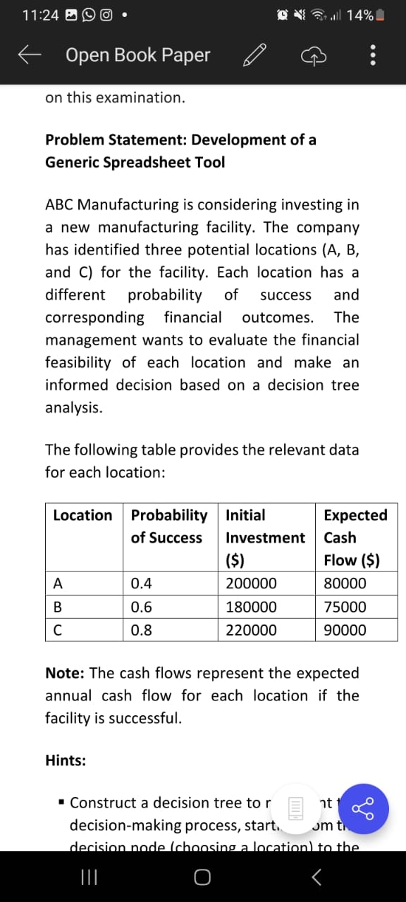 Solved Problem Statement Development Of A Generic 2540