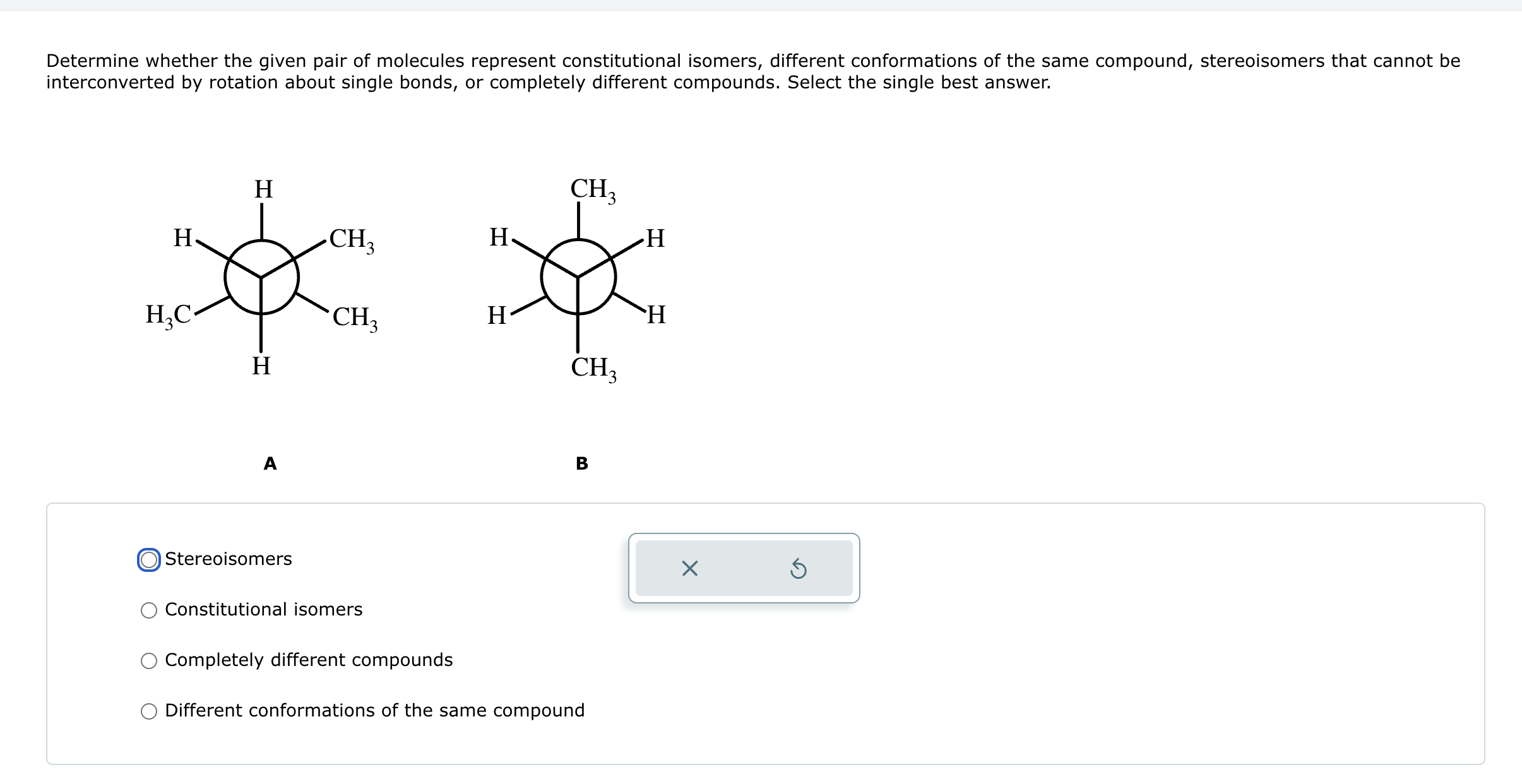 [solved] Determine Whether The Given Pair Of Molecules Rep