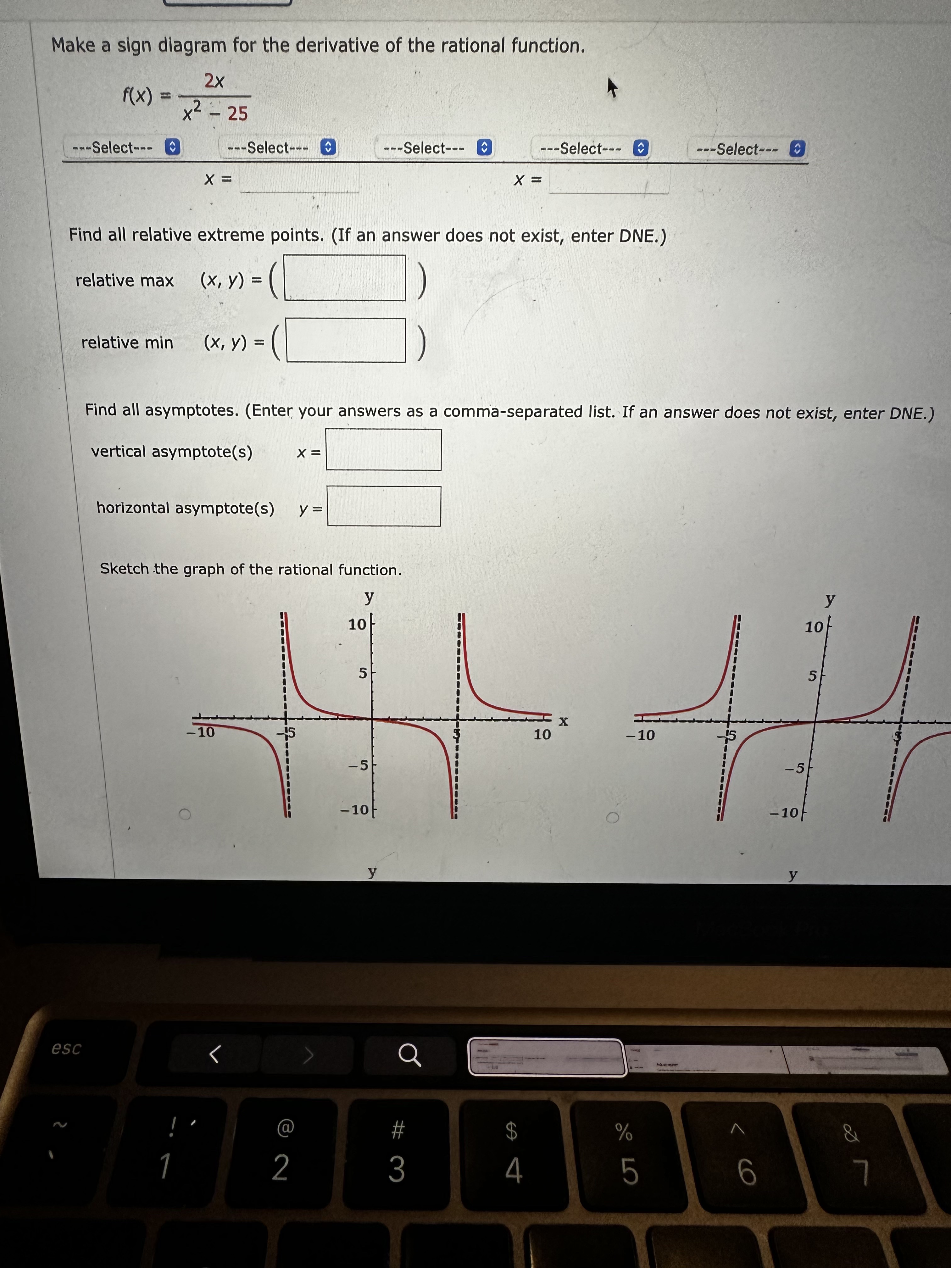 Solved Make a sign diagram for the derivative of the | Chegg.com