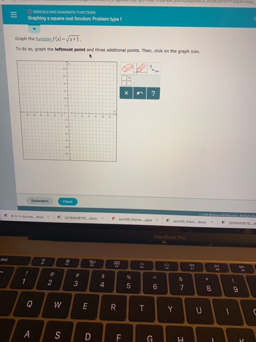 Solved O RADICALS AND QUADRATIC FUNCTIONS Graphing a square | Chegg.com