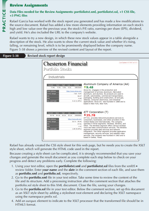 Solved Tutorial 05 - Review Assignment - Page XML 313 | Chegg.com