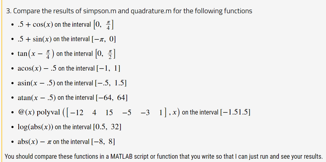 Write a script or function that I can run the | Chegg.com