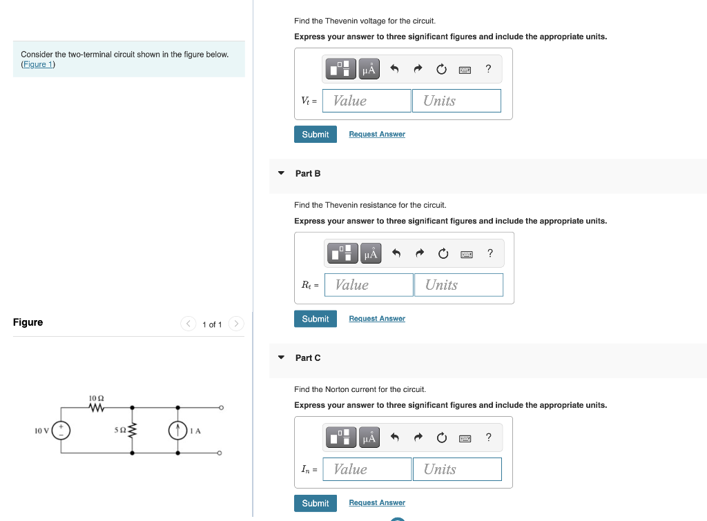 Solved Find the Thevenin voltage for the circuit. Express | Chegg.com