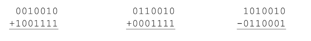 Solved Perform these 7-bit, signed two’s complement binary | Chegg.com