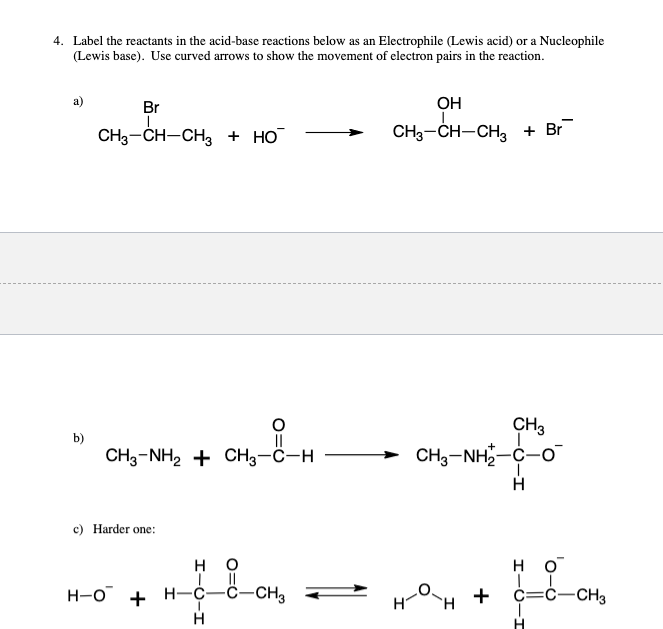 Solved Label the reactants in the acid-base reactions below | Chegg.com