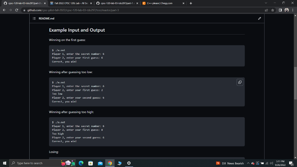 Solved Hi-Lo Game Finish part 1 and part 2 before you start | Chegg.com