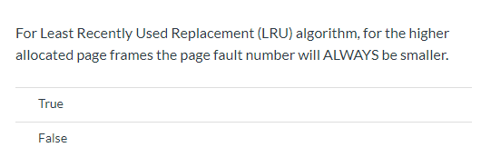 Solved For Least Recently Used Replacement Lru Algorithm