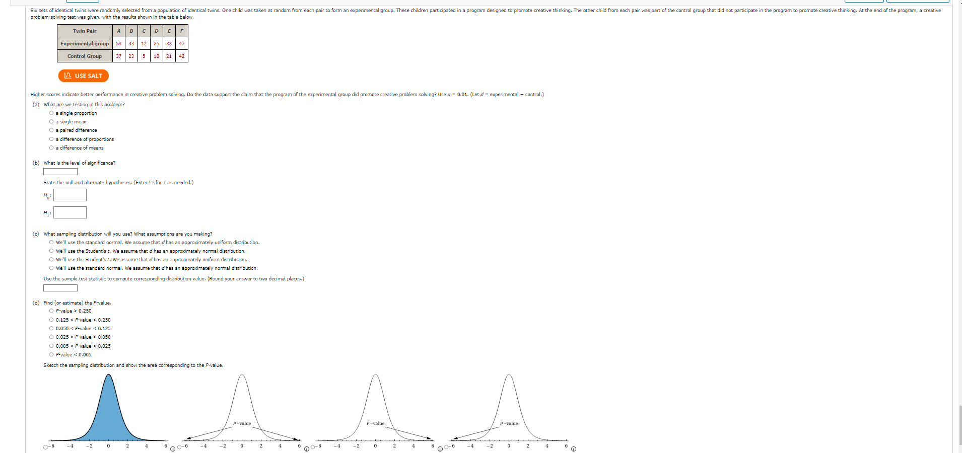Solved (a) What are we testing in this problem? a single | Chegg.com
