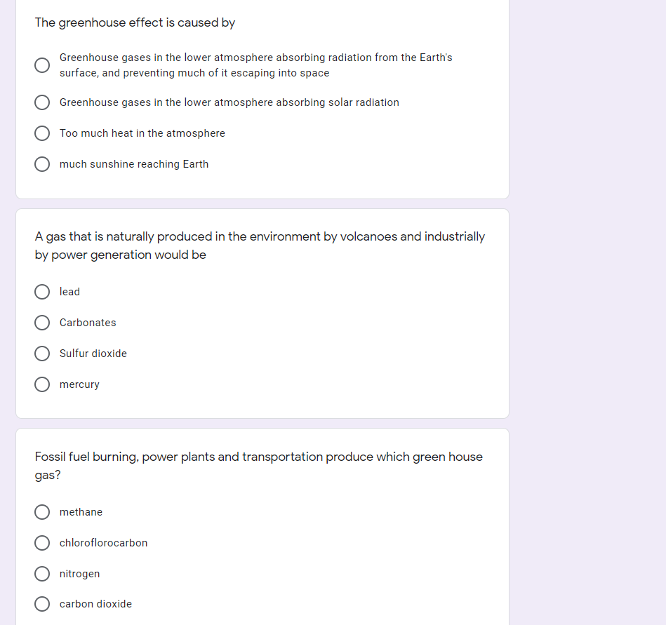 Solved The greenhouse effect is caused by Greenhouse gases | Chegg.com