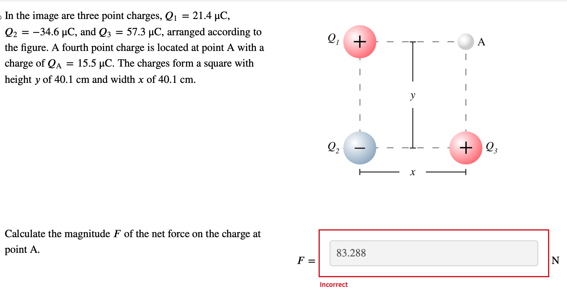 Solved In the image are three point charges, | Chegg.com