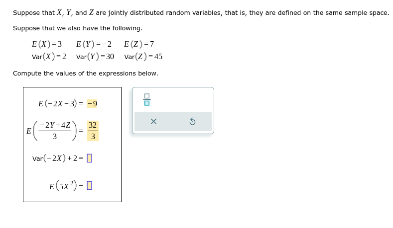 Solved Suppose that X,Y, and Z are jointly distributed | Chegg.com
