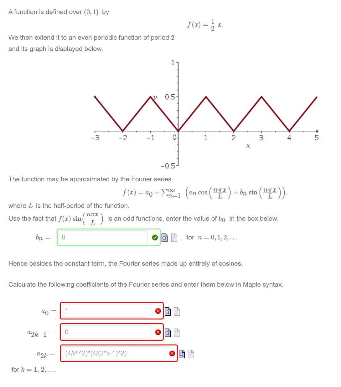 Solved A function is defined over (0,1) by f(x)=21x. We then | Chegg.com